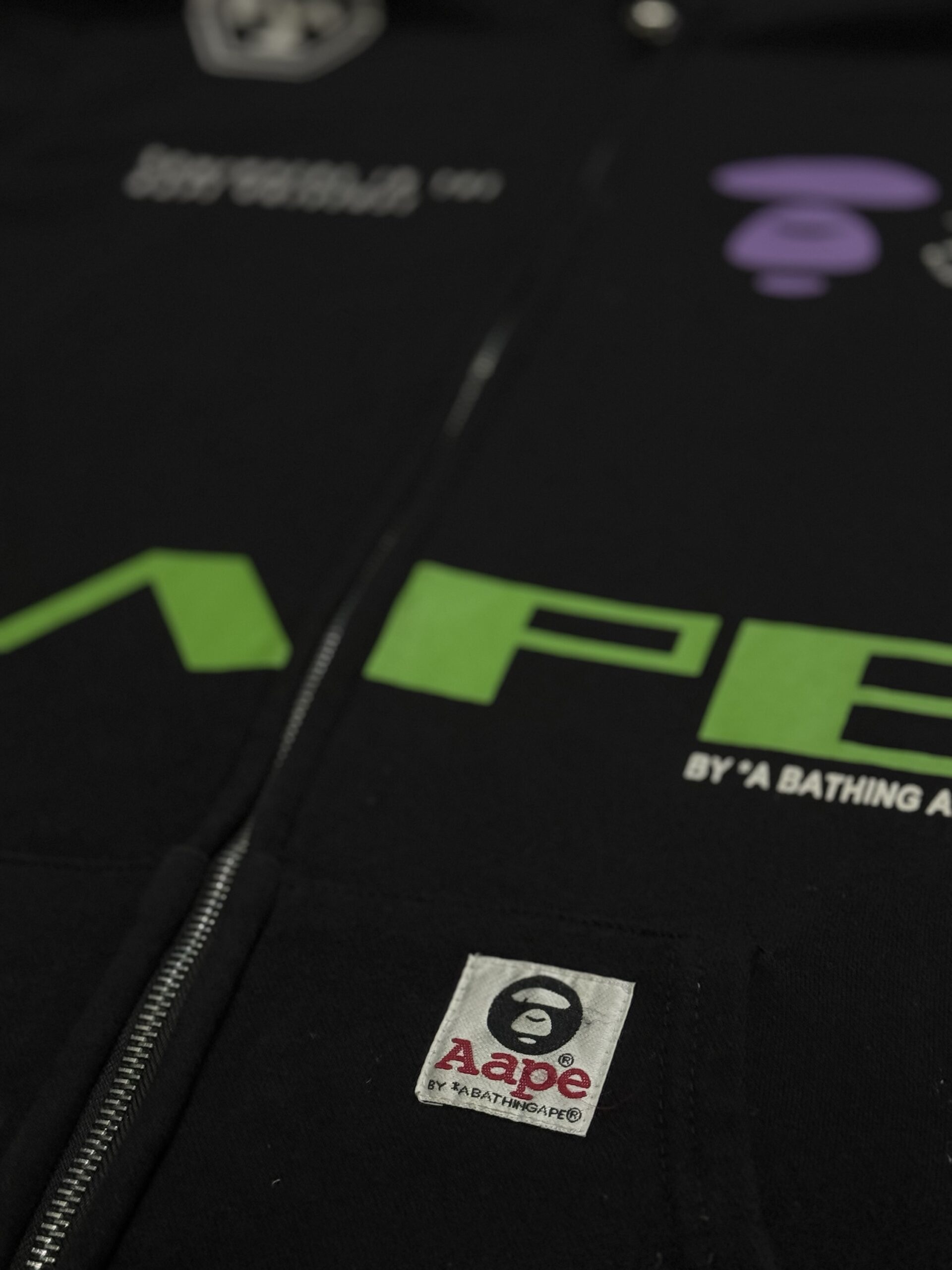 Aape x Evangelion Racing Moon Face Jacket (TES181) — Tyra Eusoff Store